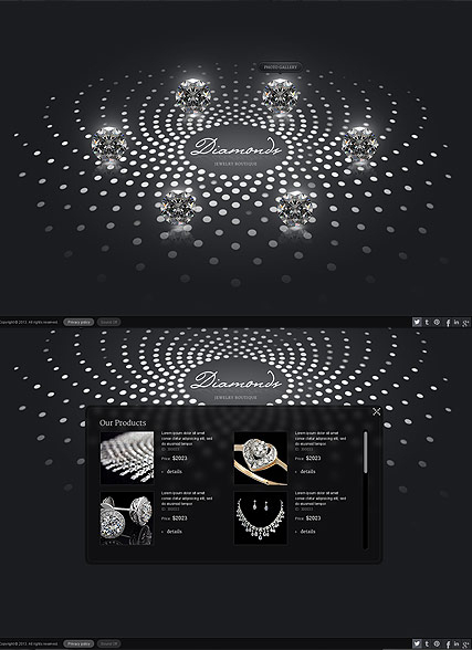 Jewelry Boutique Web Template